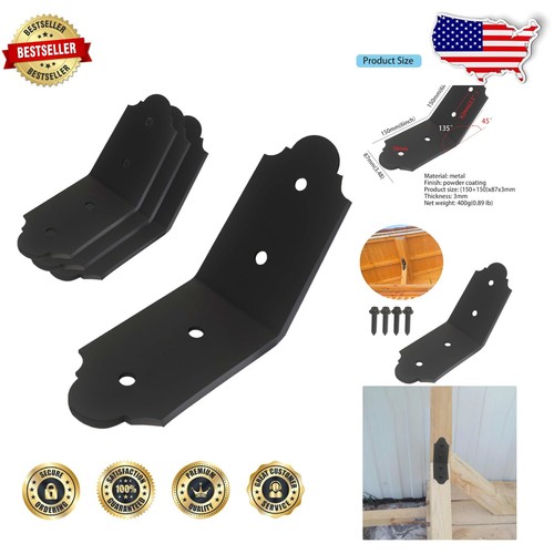 Heavy Duty 45-Degree Angle Brackets, 4 Pack - Reliable Support for ...