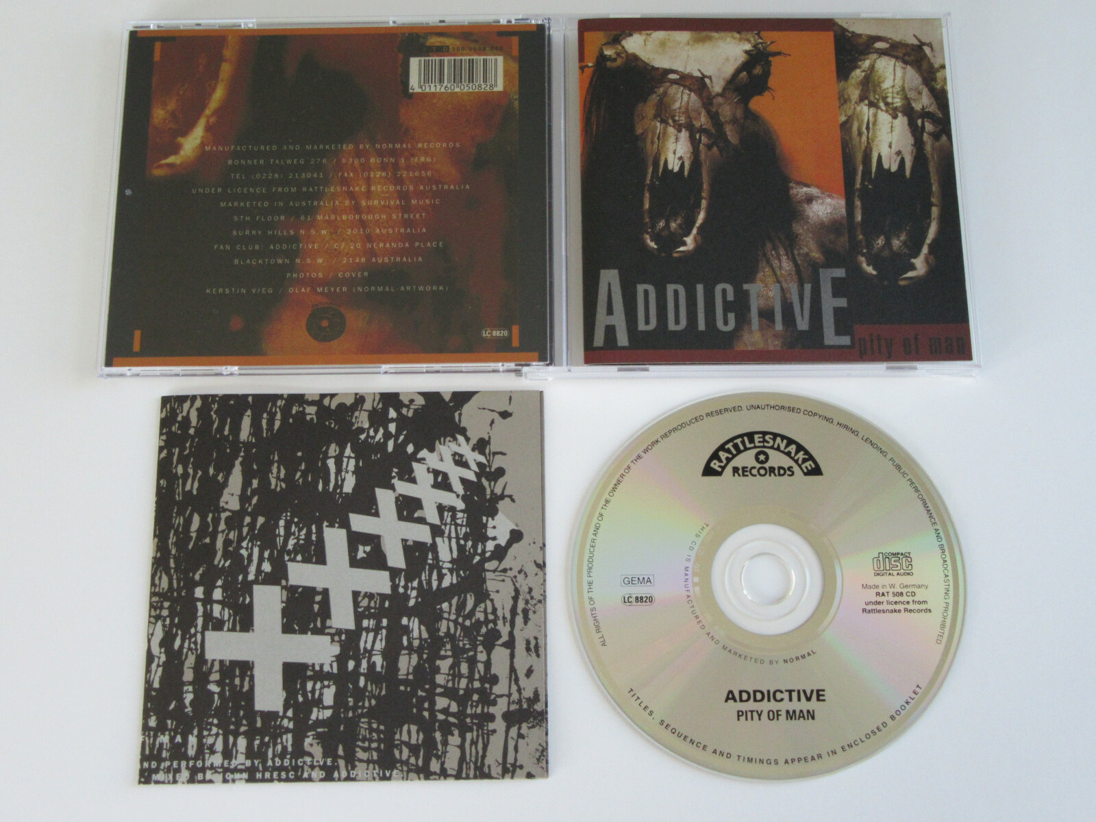 ADDICTIVE Pity of Man CD 1989 MEGA RARE OOP THRASH ORIG 1st PRESS ...