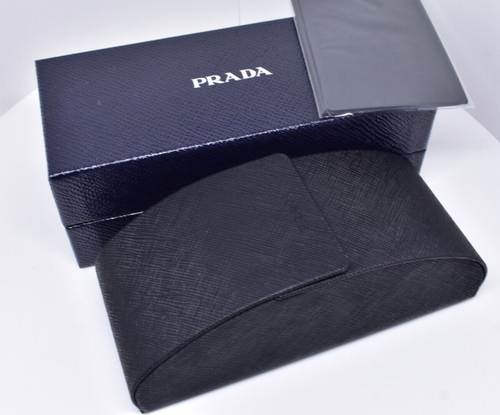 Prada Sunglasses Case Black Cloth Box New Authentic Magnetic Large 16 ...