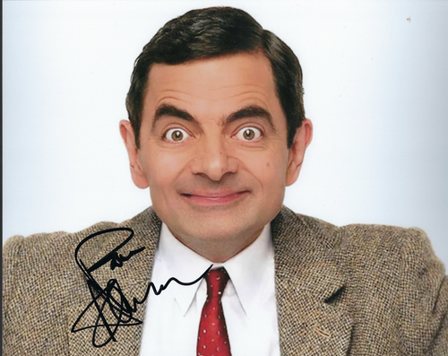 ROWAN ATKINSON - MR BEAN - HAND SIGNED 10x8 PHOTO | eBay