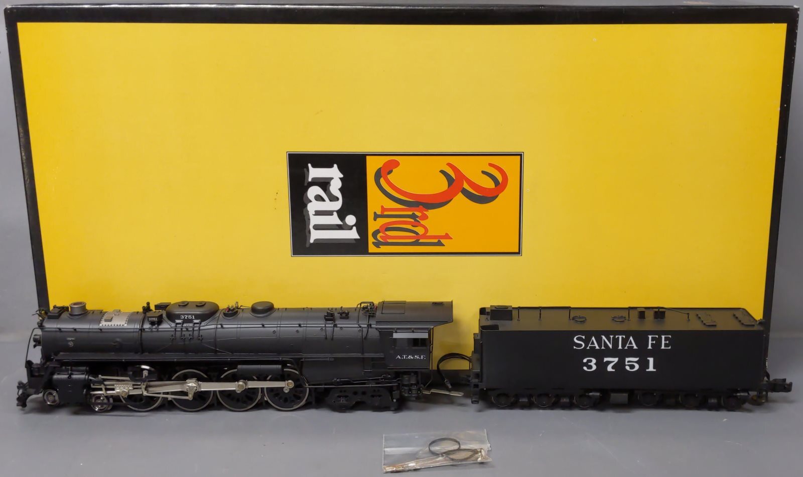 3rd Rail O Gauge BRASS Santa Fe 4-8-4 Steam Locomotive - 3-Rail #3751 ...