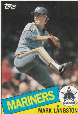 FREE SHIPPING-MINT-1985 Topps # 20 MARK LANGSTON MARINERS ROOKIE-LARGE ...