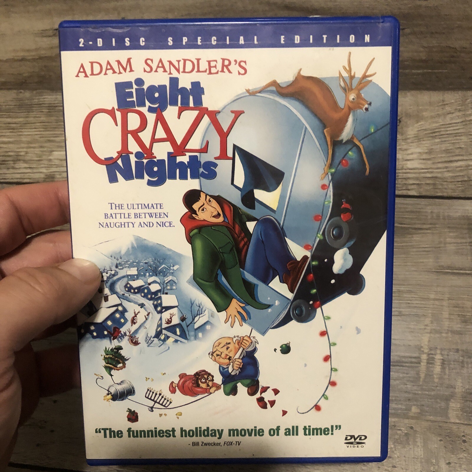 Adam Sandlers Eight Crazy Nights (DVD, 2003, 2-Disc Set, Discs Show ...