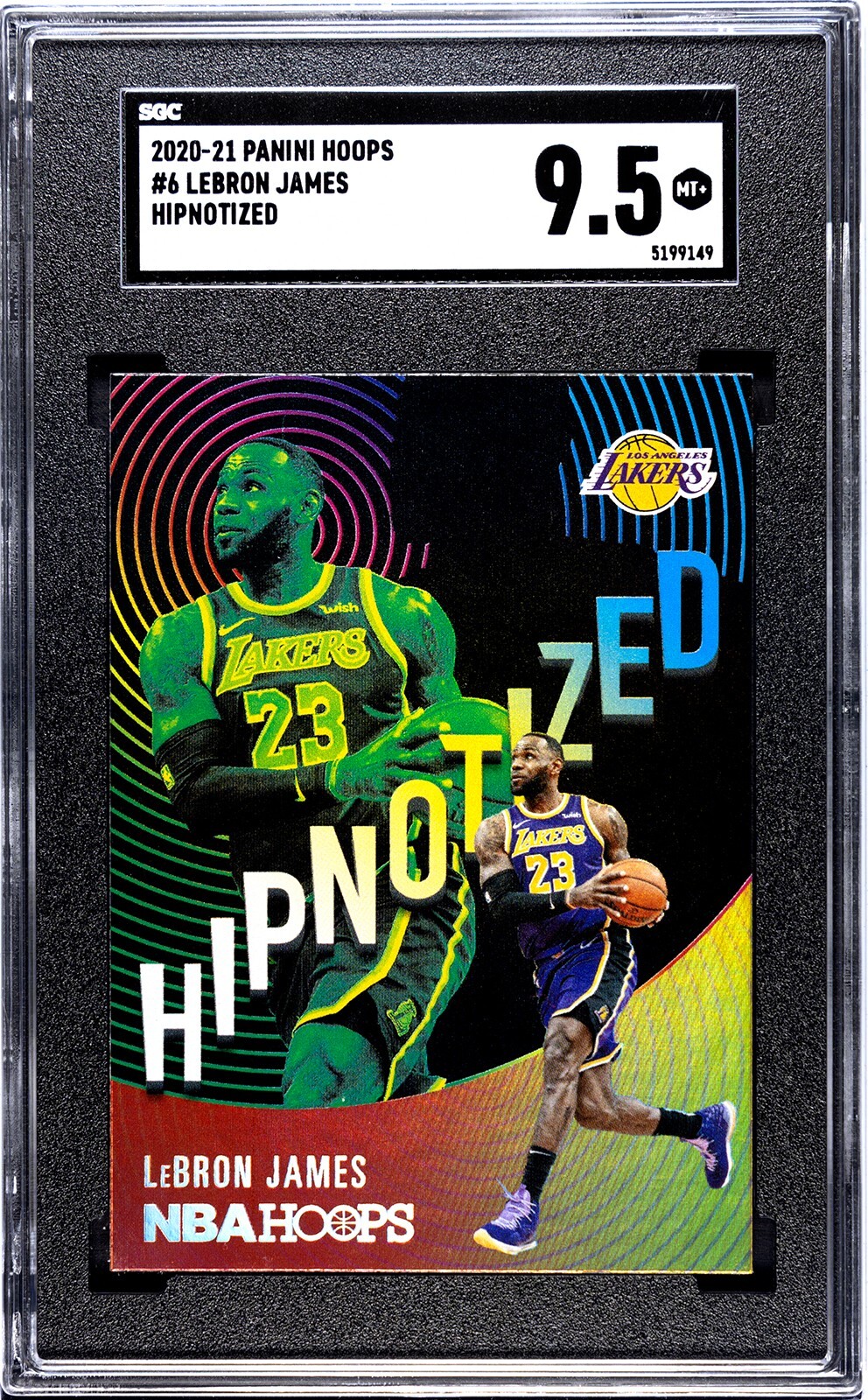2020-21 Panini Hoops #6 LEBRON JAMES Hipnotized SGC 9.5 S210 | eBay