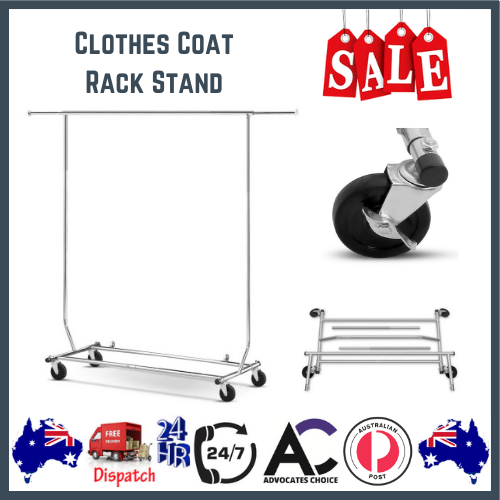 6FT Portable Garment Rack Clothes Hanger Stand Coat Display Rack | eBay ...