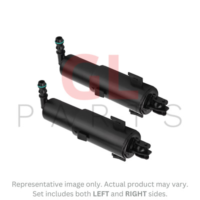 FOR JAGUAR XF 08 - 12 Nozzle Headlight Washer Jet Spray Pair Set Left ...
