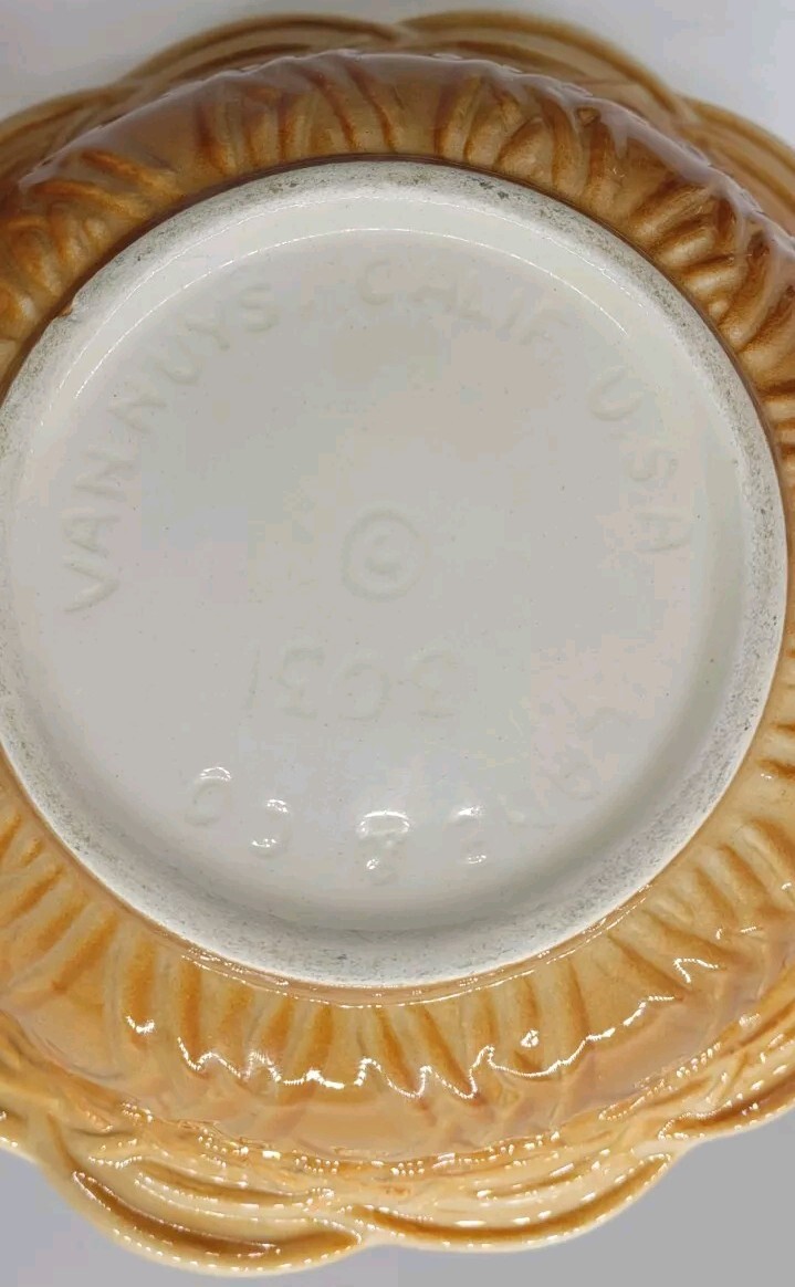 VTG Lane & Co Van Nuys California Pottery Fruit Covered Serving Bowl ...