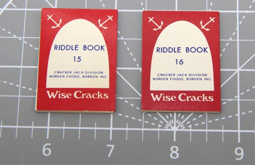 Vintage 1960's Cracker Jack Prize Riddle Book 15 and 16 | eBay