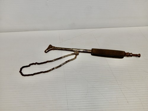 ANTIQUE EARLY MEDICAL ECRASEUR EBONY HANDLE H.HERNSTEIN CIVIL WAR ...