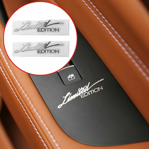 2X Silver Limited Edition Car Logo Emblem Badge Metal Sticker Decal ...
