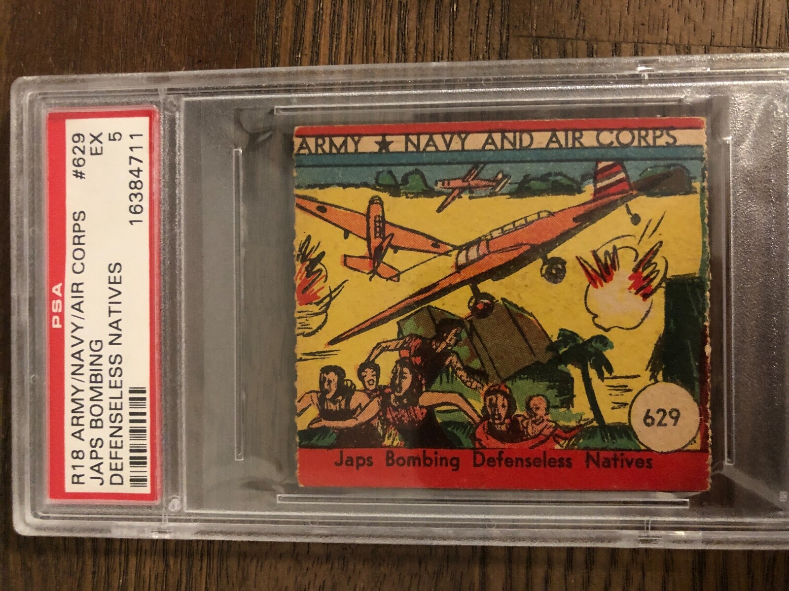 1942 R18 SUPER RARE WAR CARD JAPAN ATTACKING DEFENSELESS NATIVES PSA 5 ...