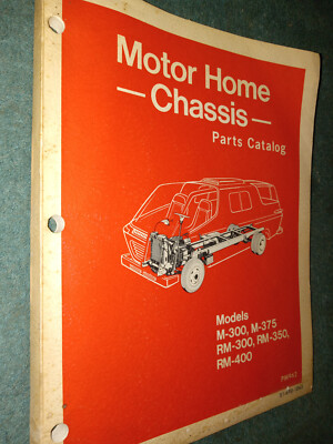1969-1973 DODGE MOTOR HOME PARTS BOOK / ORIGINAL MOPAR MOTORHOME PARTS ...