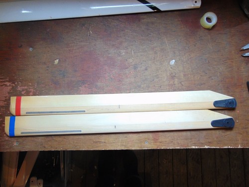 660 mm THUNDER TIGER WOODEN MAIN ROTOR BLADES 14mm ROOT 4mm HOLE | eBay