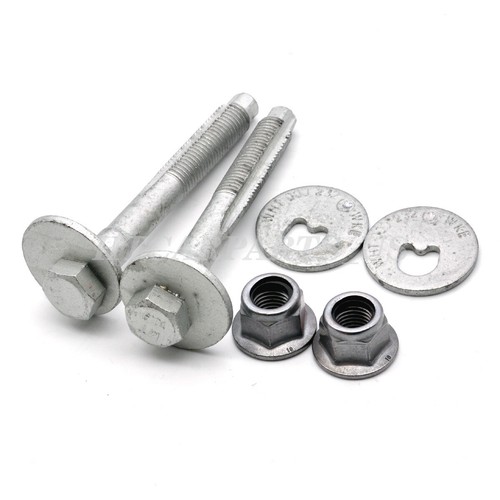 New 2X Lower Rear Suspension Toe Alignment Eccentric Bolt Nut Kit For ...