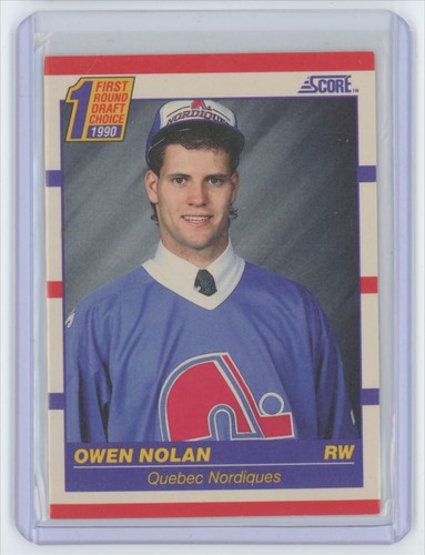 1990-91 Score Owen Nolan Rookie . Quebec Nordiques #435 | eBay