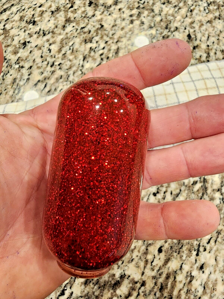 Vintage Custom Red Metal Flake Shift Knob | Rat Fink Hot Rod Rat Rod ...