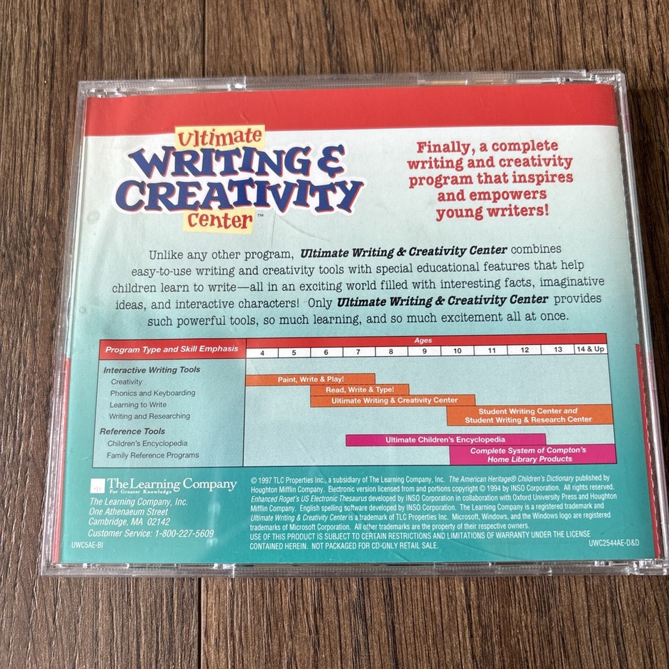 The Learning Company Ultimate Writing & Creativity Center Ages 6-10 CD ...
