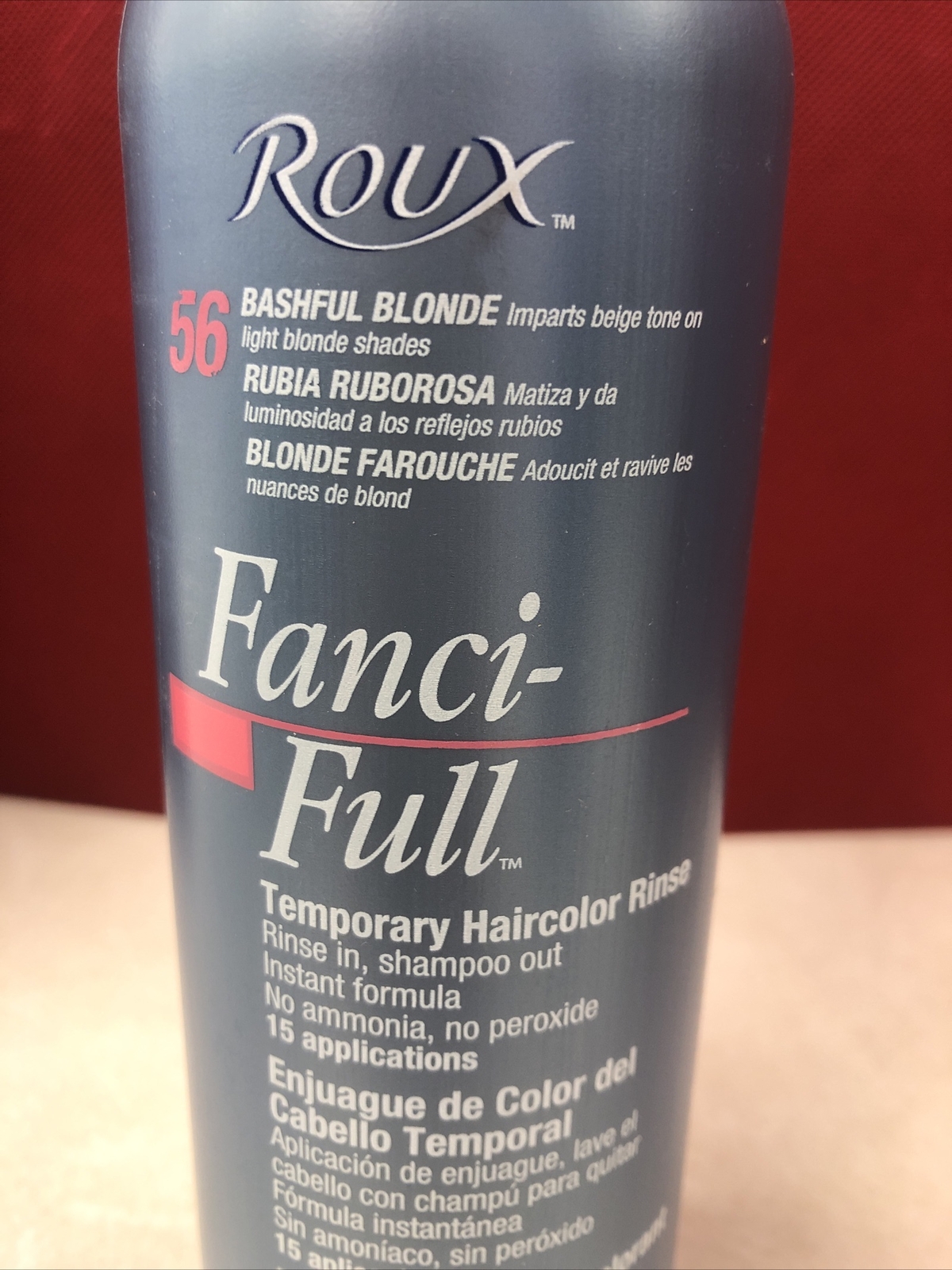 56 Bashful Blonde Revlon Roux Fanci-Full Temporary Hair Color Rinse-In ...
