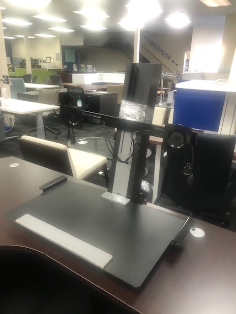 Humanscale Quickstand With Dual Display Support, Black, 5 Available | eBay