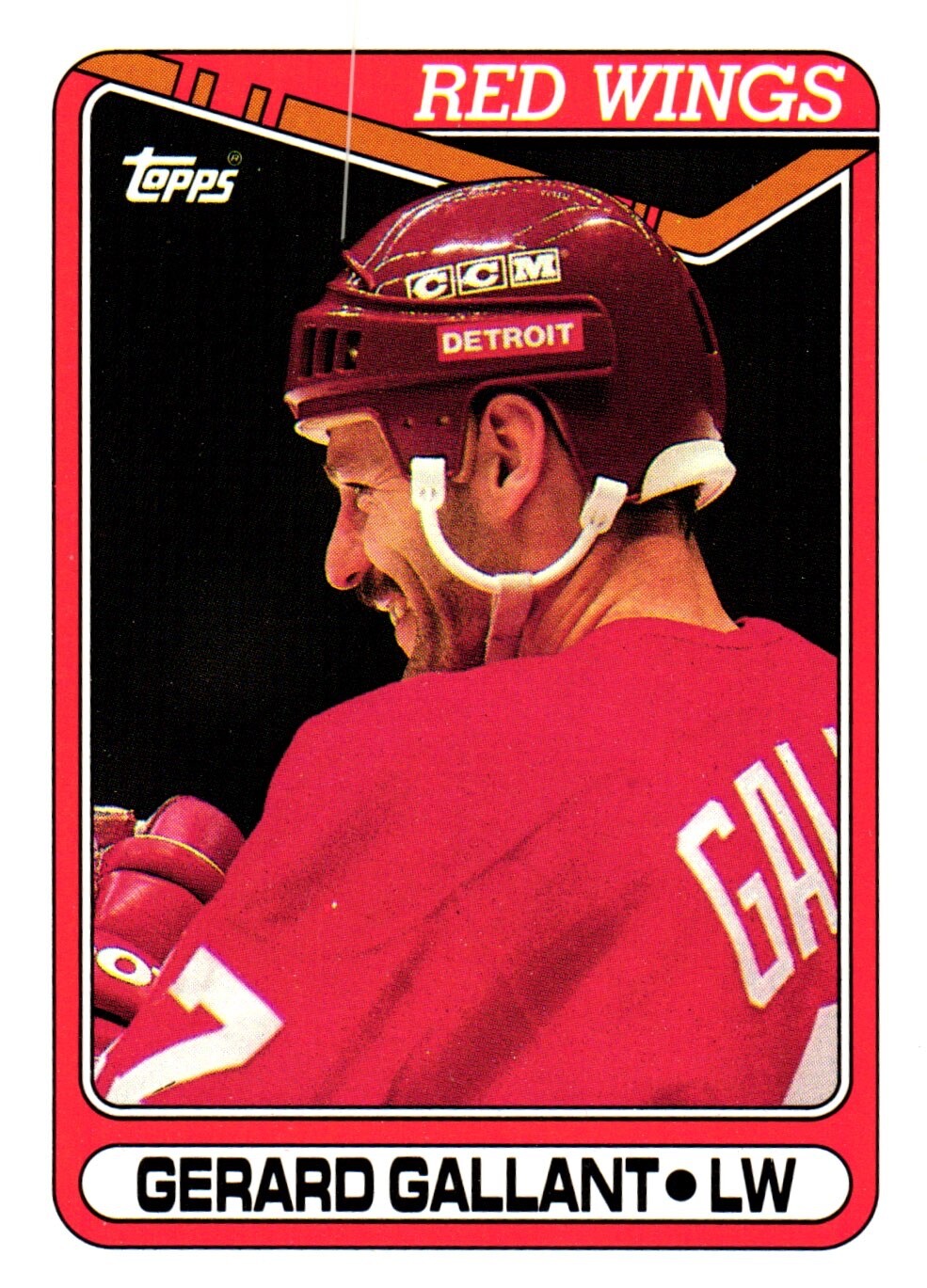Gerard Gallant Detroit Red Wings #322 Topps 1990 NHL Hockey Card | eBay