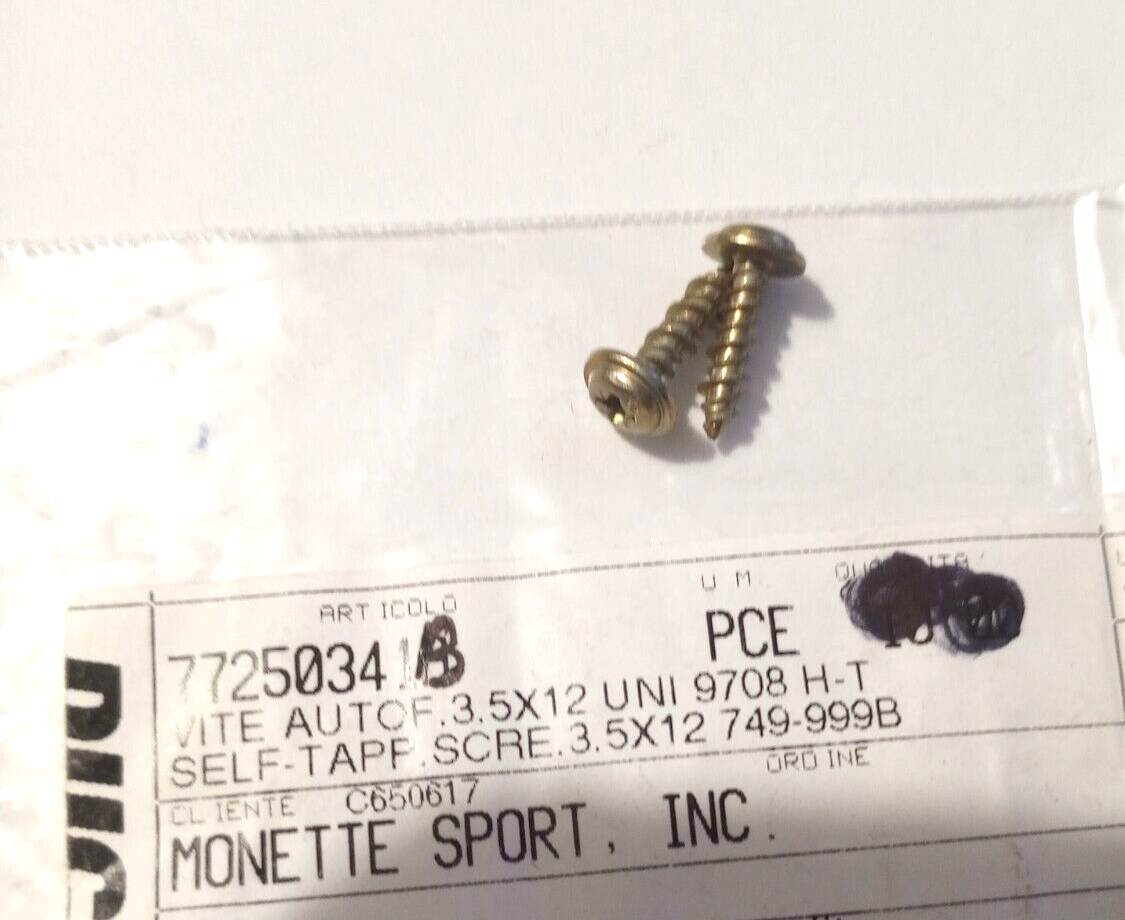 Ducati Self-Tapping Screw 3.5X12 NOS 77250341B Qty. 2 (L-8134) | eBay