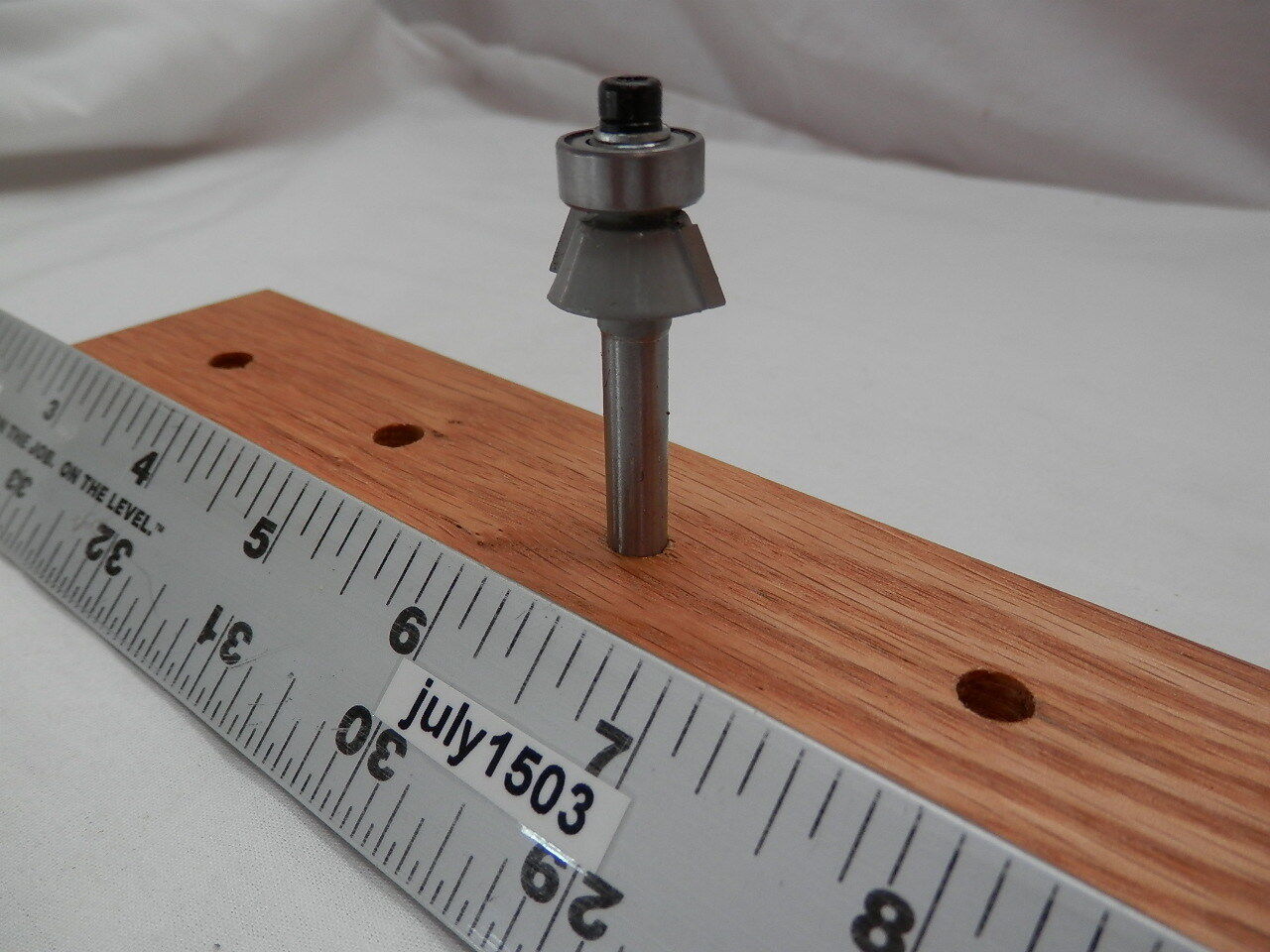 (1) NEW 3/4" D 25° Chamfer/Trim Carbide Tip Router Bit Bearing degree ...