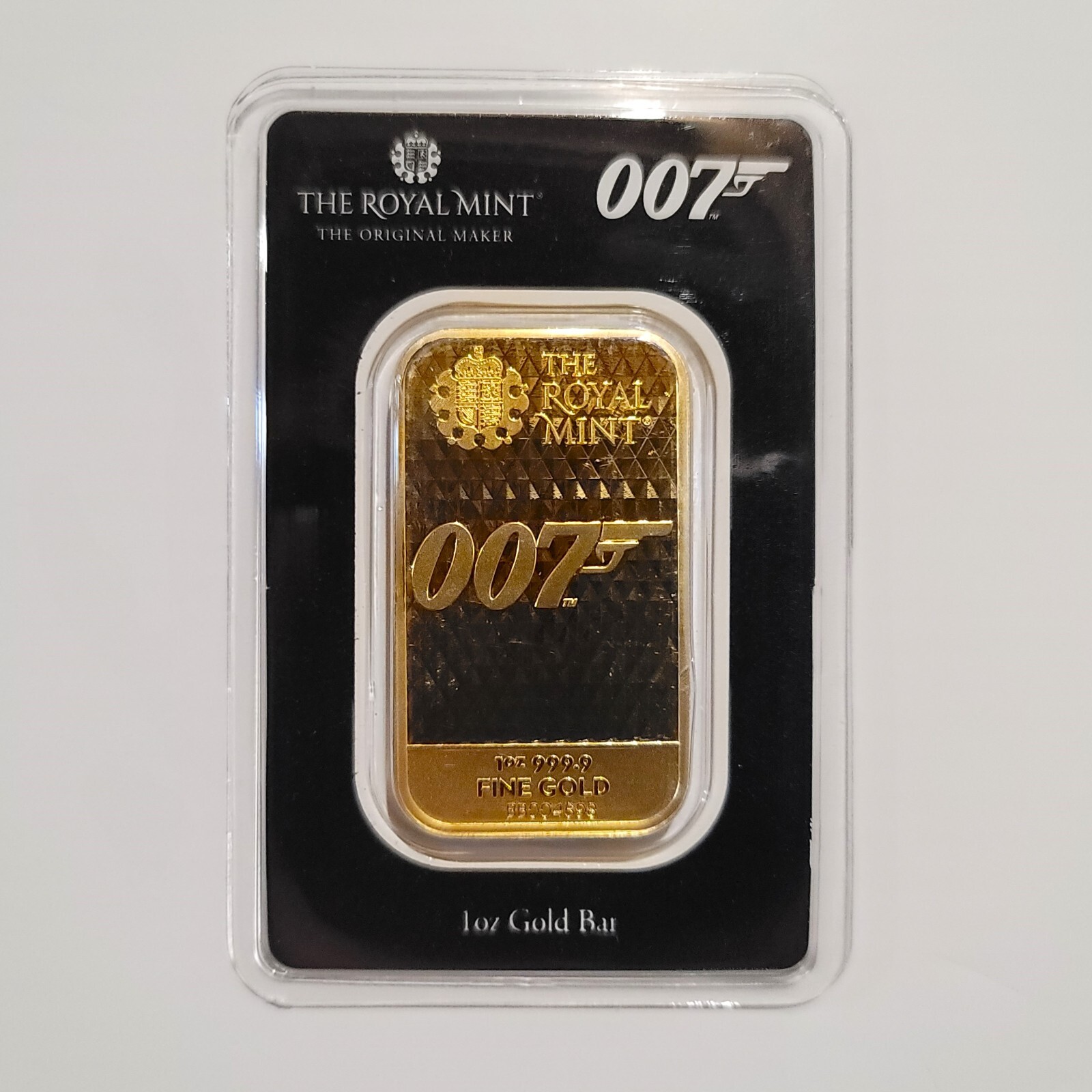 1 oz James Bond 007 Diamonds Are Forever Royal Mint 999.9 Fine Bullion ...