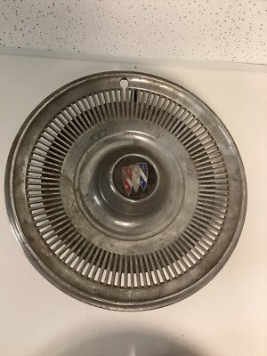 Buick 14" Chrome Hubcap Tricolor Shield Black Center Stainless Steel ...