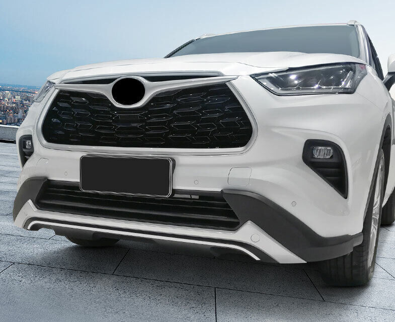 Front Bumper Diffuser Spoiler Board For Toyota Highlander 2020-2023 ...