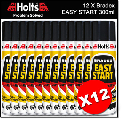 12 x Bradex Easy Start Spray Petrol & Diesel Engines Cold Starting ...