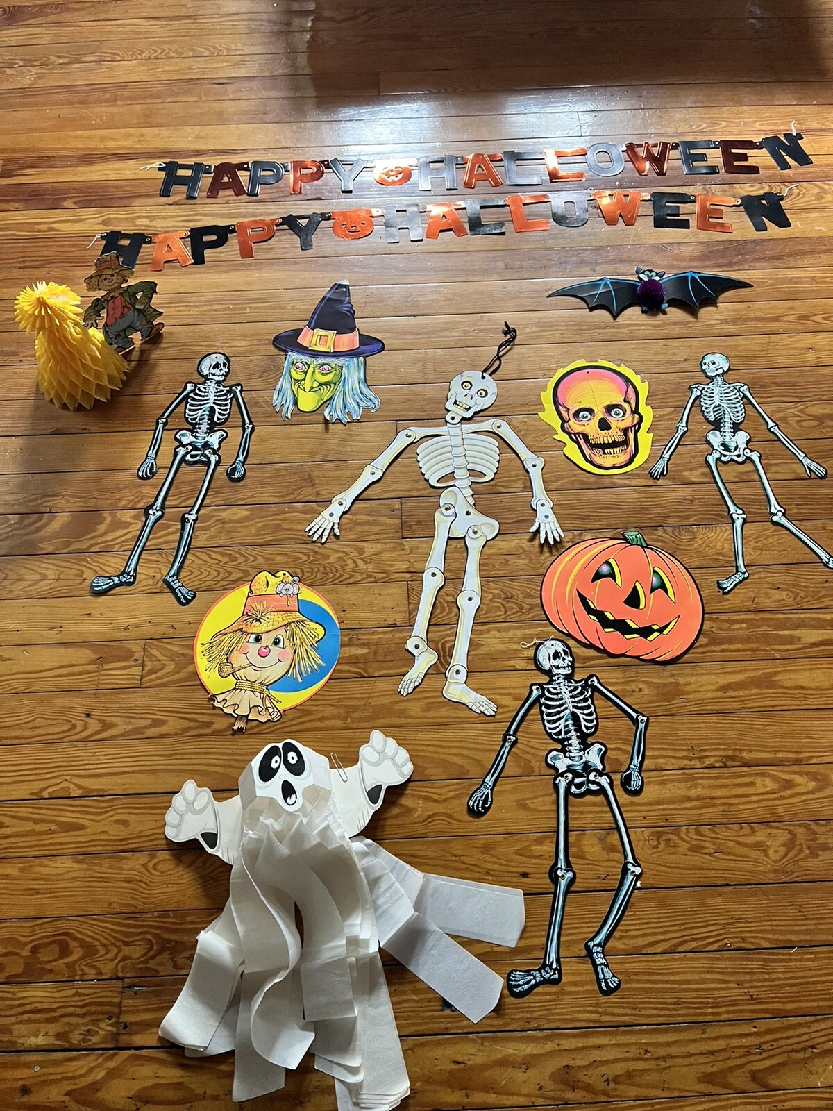 Vintage Halloween Cardboard Cutouts Lot Of 13 Items. | eBay