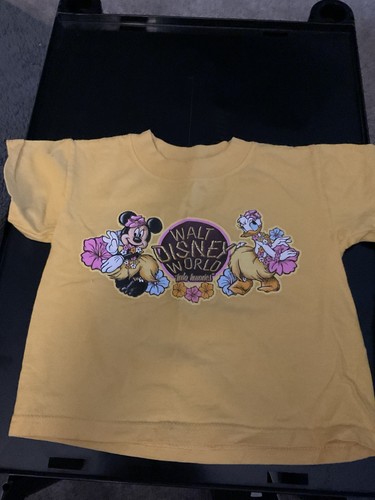 Vintage Walt Disney World Kids Minnie Mouse and Daisy Hula T-Shirt Size ...
