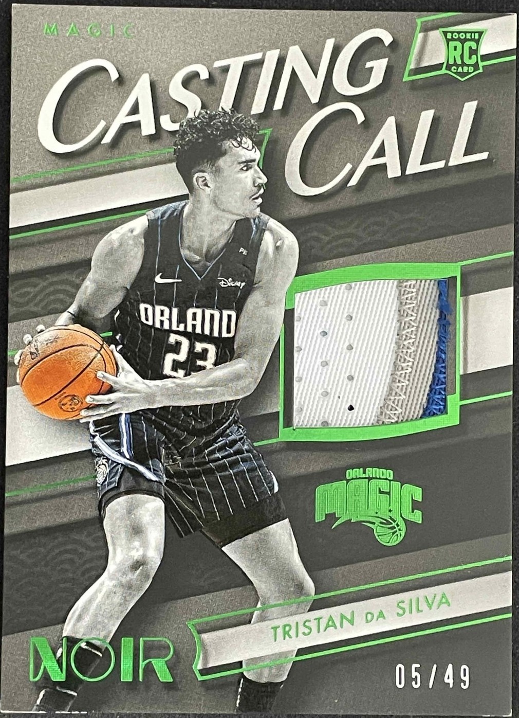 2024-25 Panini Noir - Casting Call Memorabilia Tristan da Silva #CCM-8 ...