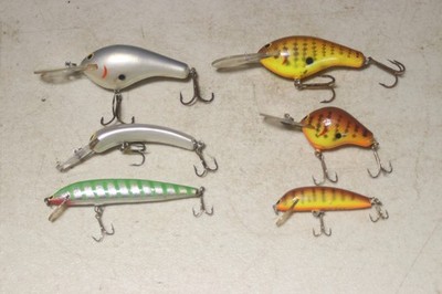Lot of 6 Bagley's Balsa Lures DB-3 Smoo #3 Bang-O-Lure | eBay