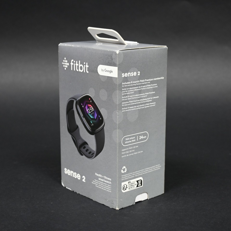 Fitbit Sense 2 Advanced Health&Fitness Smartwatch, Shadow Grey/Graphite ...