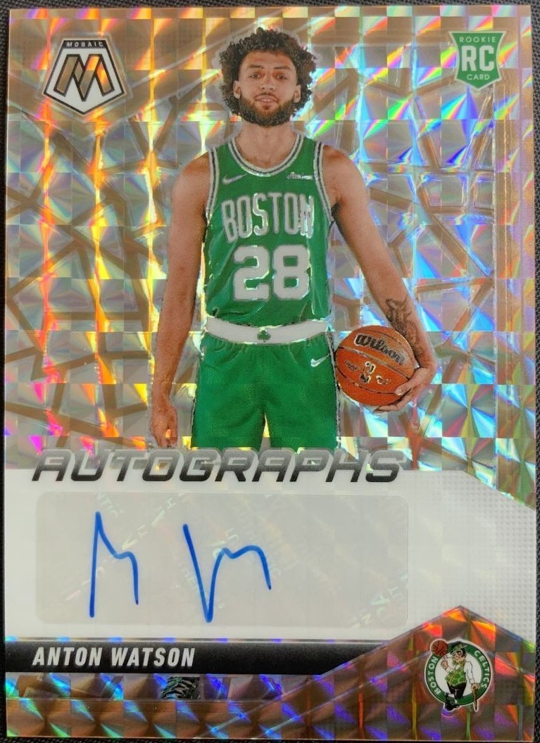 2024-25 Panini Mosaic - Rookie Autographs Mosaic Anton Watson #RAM-ANW ...