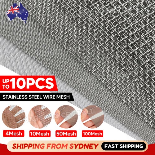 4/10/50/100 Mesh Stainless Steel Woven Wire Filtration Filter Screen ...