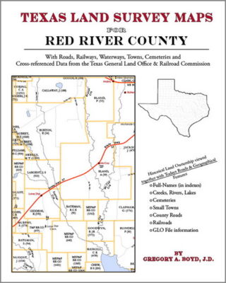 Red River County Texas Land Survey Maps Genealogy TX | eBay