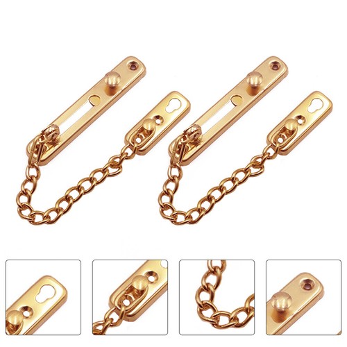 2pcs Sliding Chain Lock Front Door Chain Lock Door Latches Bolts | eBay