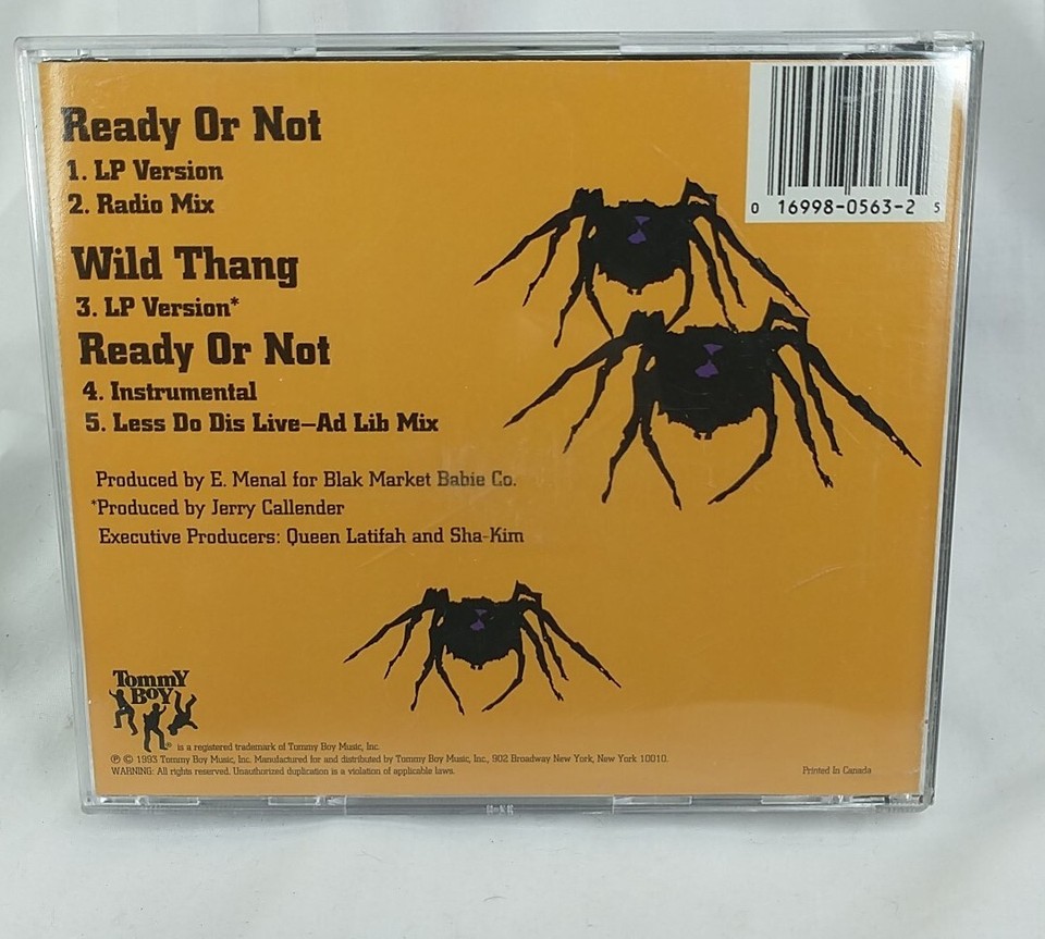 LeShaun Ready Or Not Tommy Boy TBCD 563 Hip Hop 1993 BW Wild Thang ...