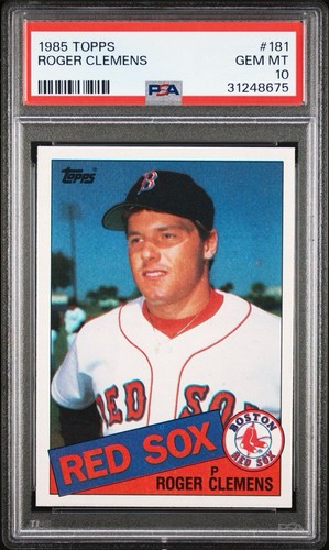 1985 Topps #181 Roger Clemens Rookie RC PSA 10 Gem Mint | eBay