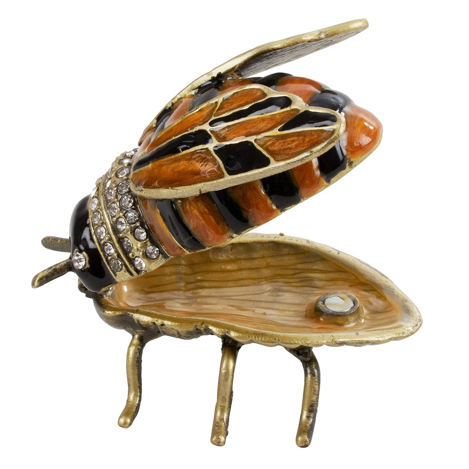 Bumble Bee Jewelry Box Multi Color Animals Pewter | eBay