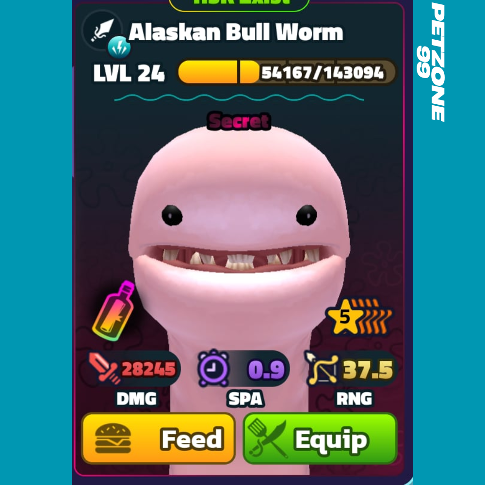 SF ALASKAN BULL WORM 5 ⭐️ - SPONGEBOB TOWER DEFENSE | eBay