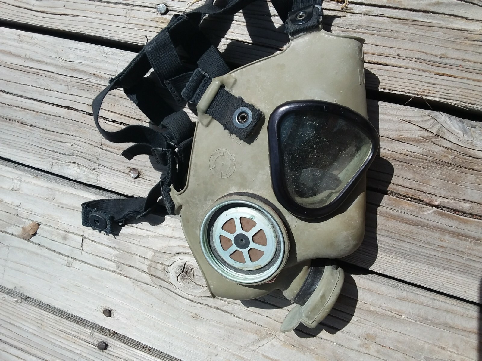 Vintage 1950s? Military M9 Gas Mask W/ Bag Marines Chemical Biological ...