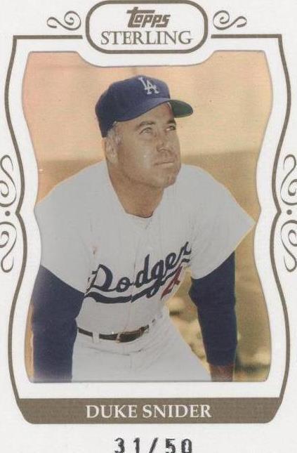 2008 Topps Sterling - Duke Snider #50 White Frame /50 for sale online ...