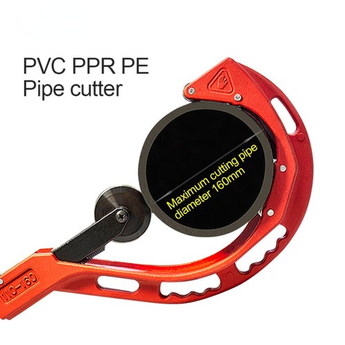 110mm-160mm PVC/PP/PE Bearing Pipe Cutter Copper Tube Plumbing Cutting ...