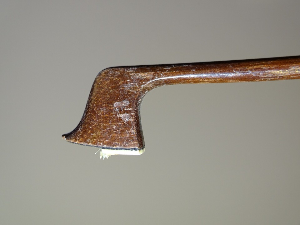 OLD LABELLED VIOLIN BOW labelled BAUSCH CZECHOSLOVAKIA - FOR RENOVATION ...