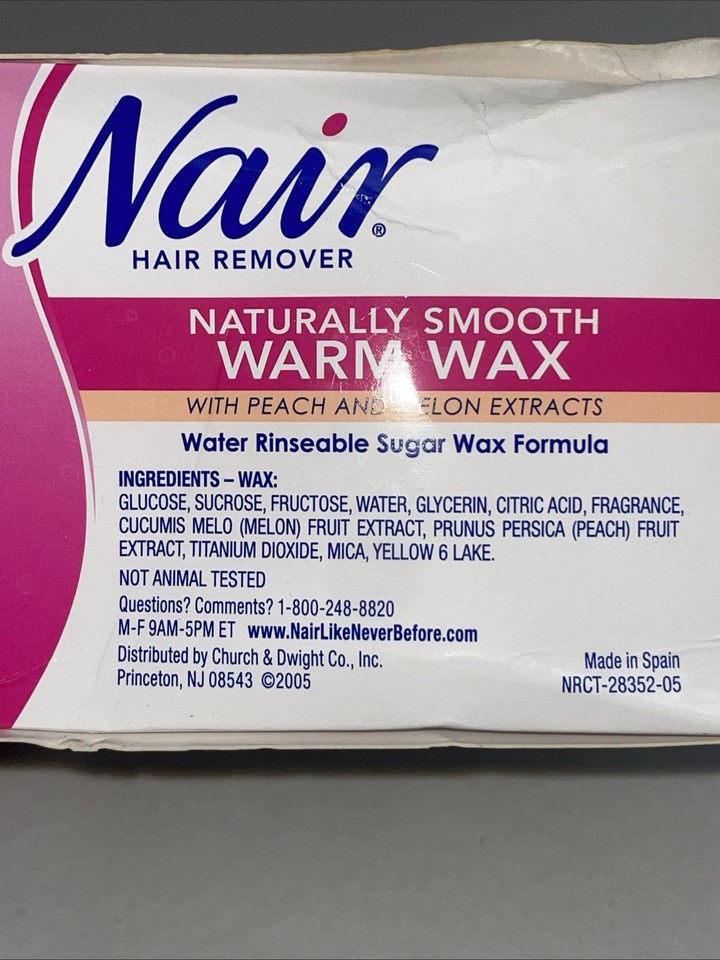 Nair Hair Remover Warm Wax Microwaveable 7.7oz | eBay
