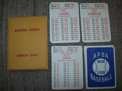 Original 1983 APBA Baseball Cards w/ XBs complete | eBay