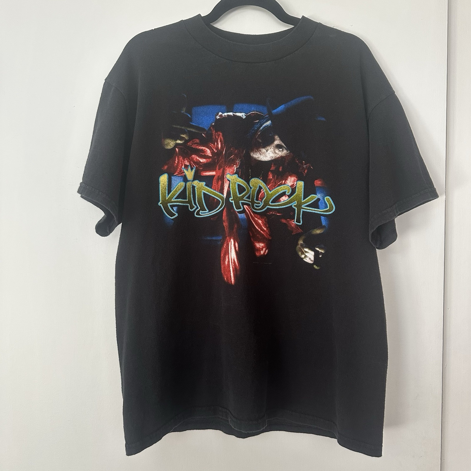 Vintage 1999 Kid Rock Black Winterland Band Shirt Siz… - Gem